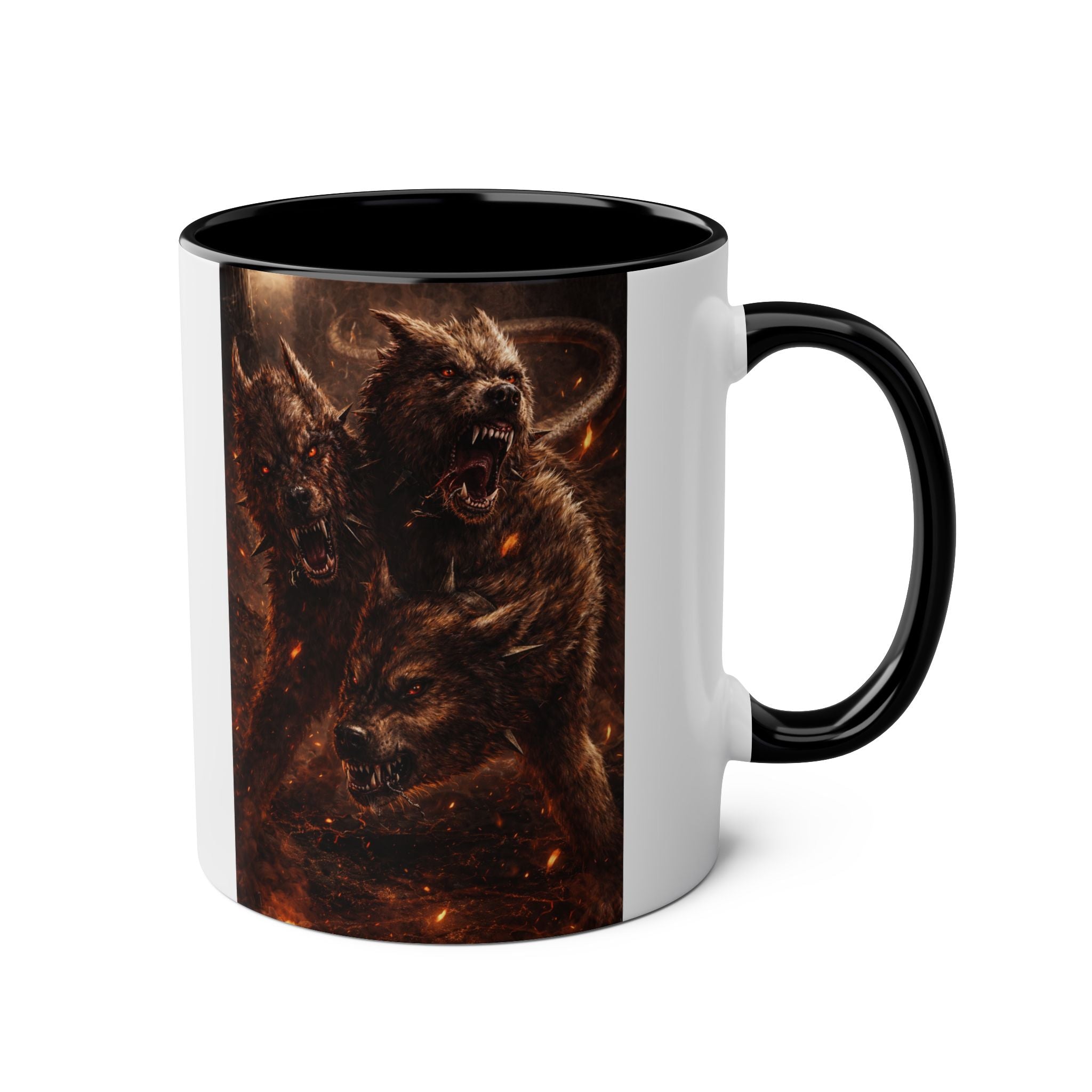 Leonidas of Sparta Cerberus Mug — Two-Tone 11oz Ceramic Mug – LEONIDAS ...